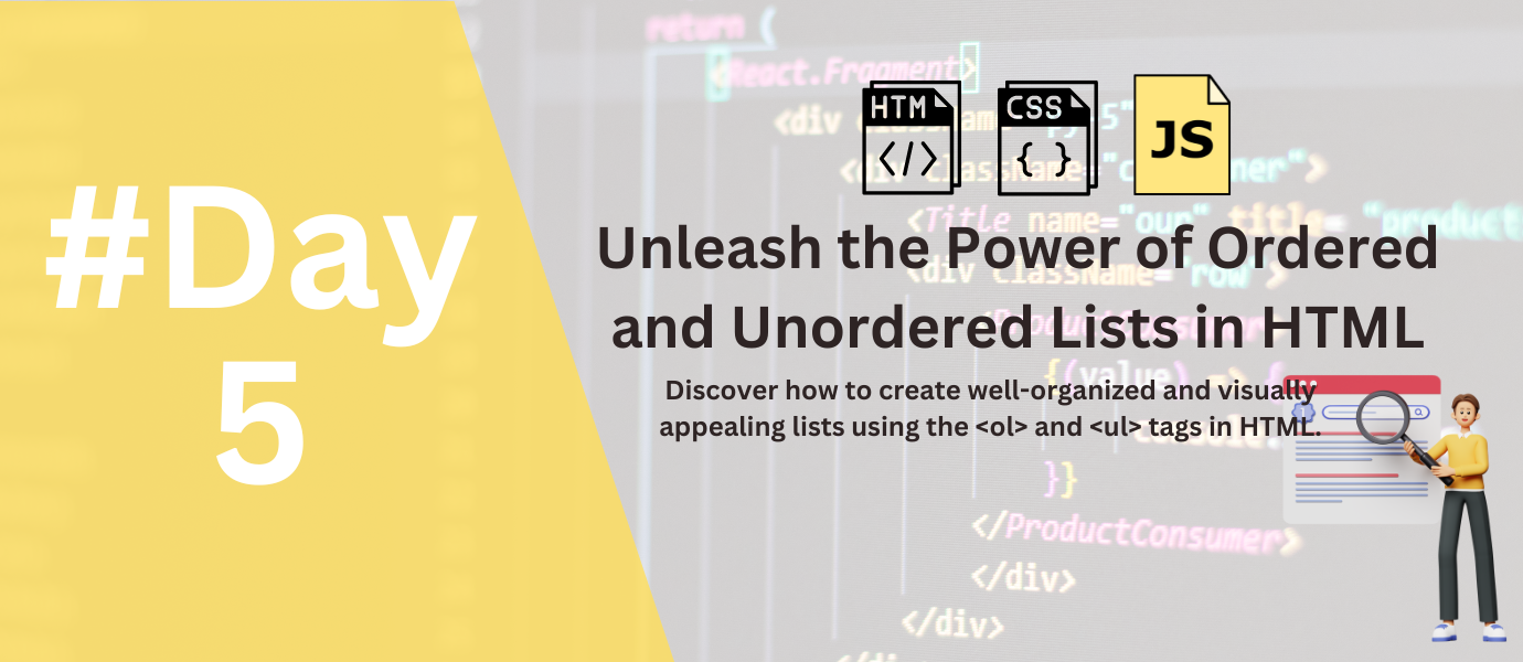 Day 5 Unleash The Power Of Ordered And Unordered Lists In Html • Compalgo Labs